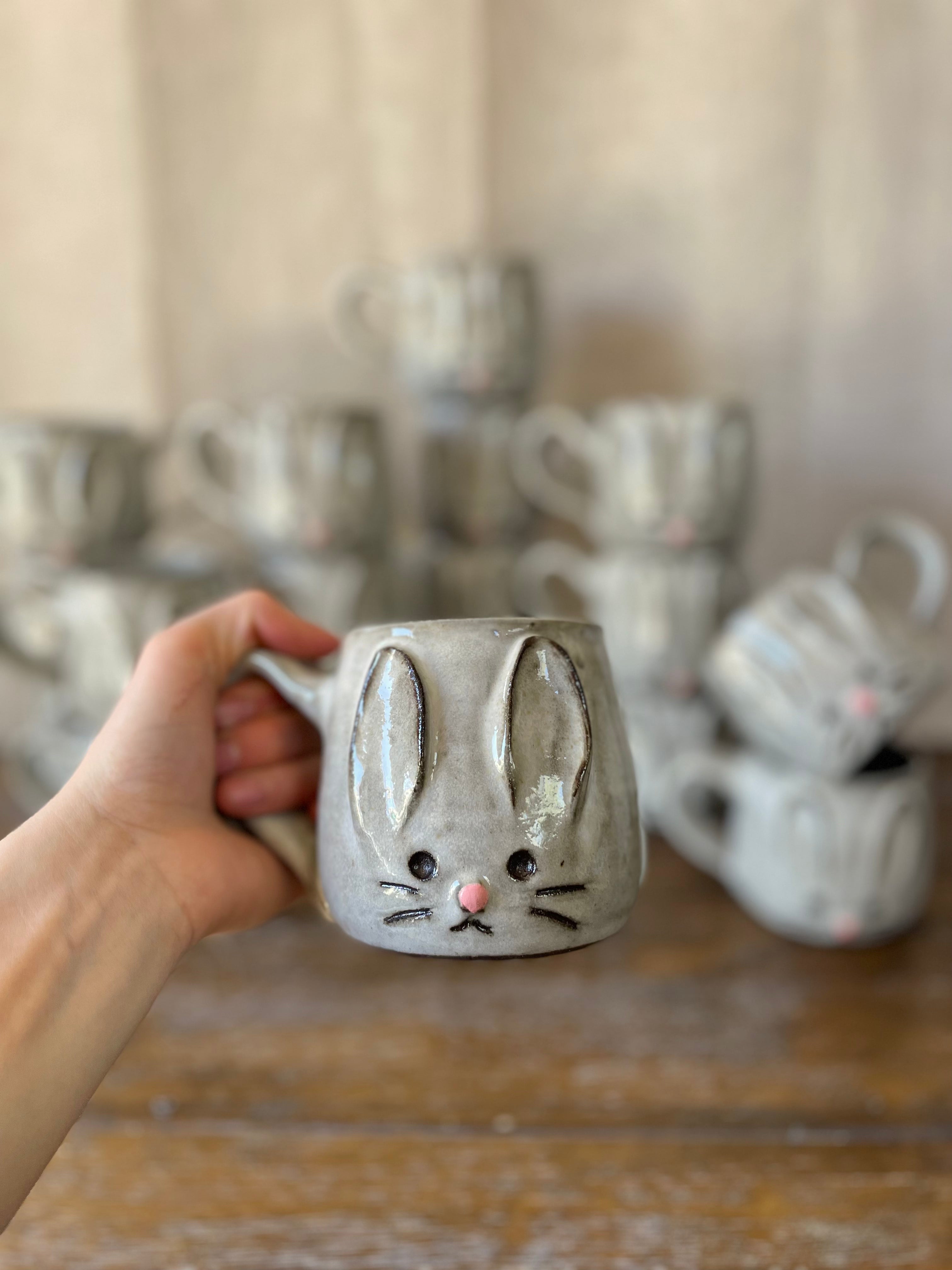 Bunny Face Mugs – Emma Cranston Pottery